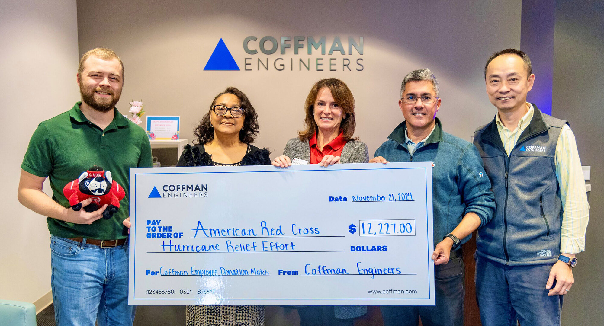 Coffman Engineers & Employees Donate $24,454 for Hurricane Relief ...